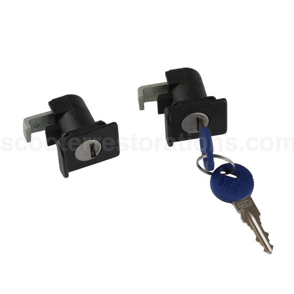 Vespa Bajaj Classic SL Tool Box & Side Panel Lock with Keys (Black ...
