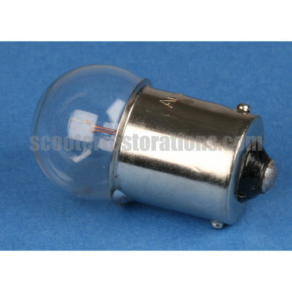 Vespa 12V 5W BA15s-16mm Bayonet Bulb (Clear) Rear Light - Pilot Light ...