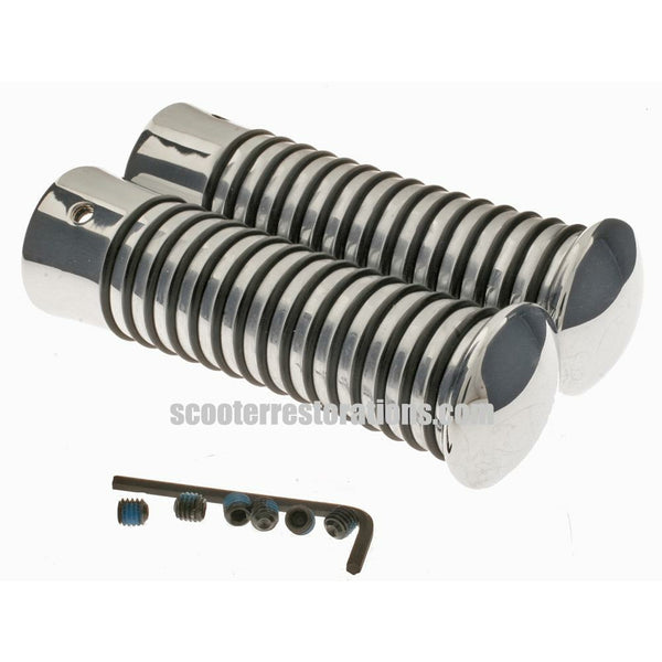 Chrome Sundance Grips (a pair) – Scooter Restorations