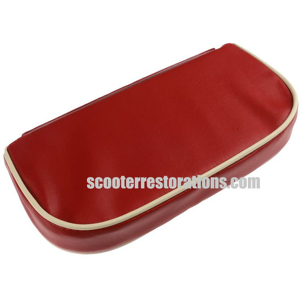 Backrest Pad (Red with cream piping) – Scooter Restorations