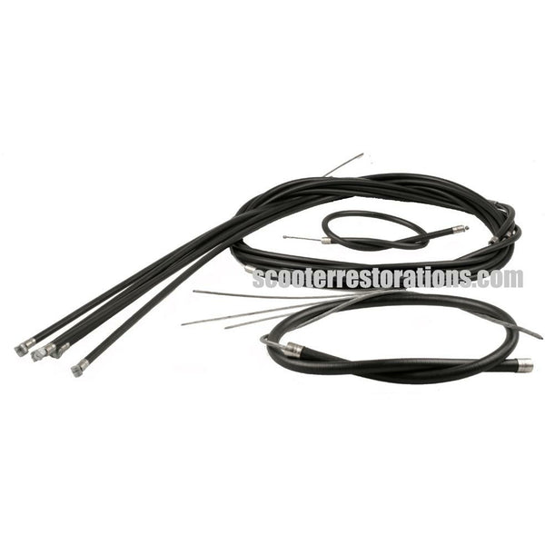 Cable Set GP (Extra Long Throttle) F/F in Black – Scooter Restorations
