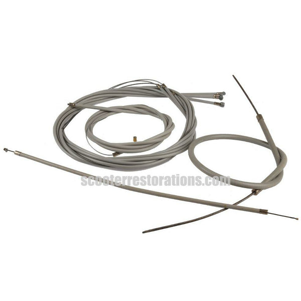 Cable Set LI/SX (Extra Long Throttle) F/F in Grey (5mm Outers ...
