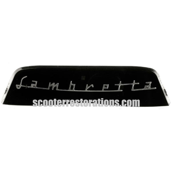 Rear Frame Badge (Lambretta) Serveta (Black with silver lettering) Cas ...