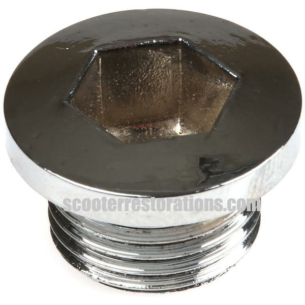 Oil Level Plug (Chrome) Italian – Scooter Restorations