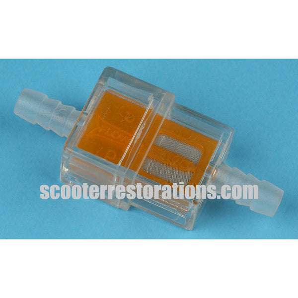 Square In-Line Fuel Filter (Clear/Orange) – Scooter Restorations