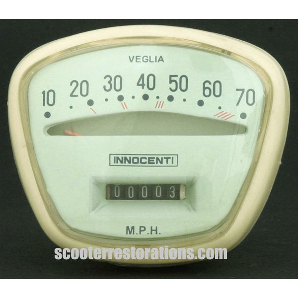 TV175 Series 3 Speedometer 70mph (with Italian Face) – Scooter Restorations