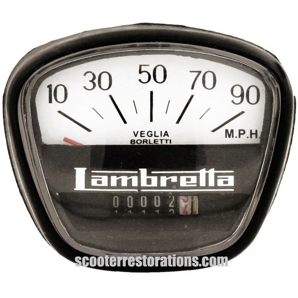 GP200 Speedometer 90mph (with Italian Face) – Scooter Restorations