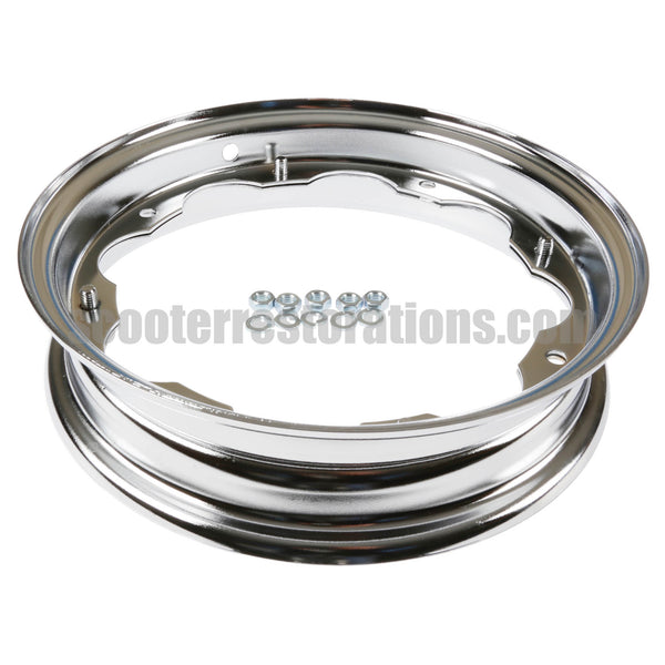 Chrome Wheel Rim (2 halves) FA Italia – Scooter Restorations