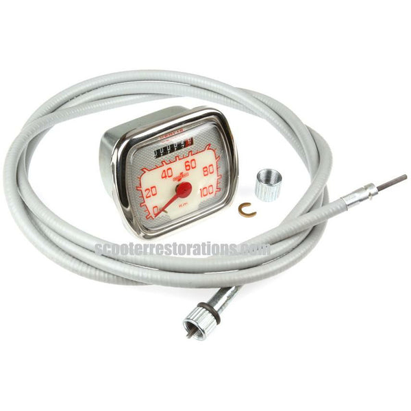 LD MK III Speedometer & Cable (100km/h) Casa Lambretta A 25-A 2/S ...